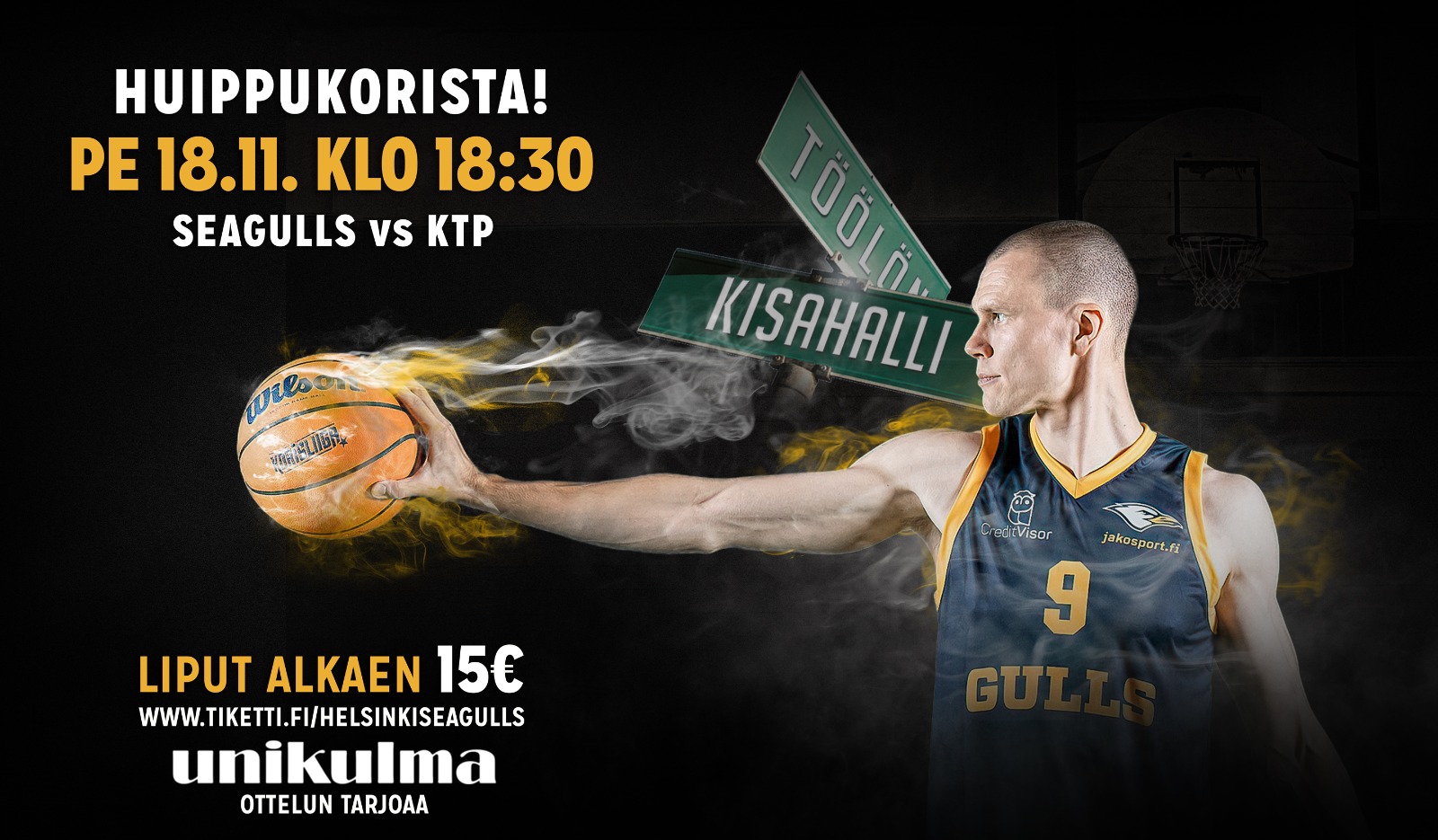 18.11.2022 Otteluennakko: GULLS vs KTP-BASKET – Helsinki Seagulls
